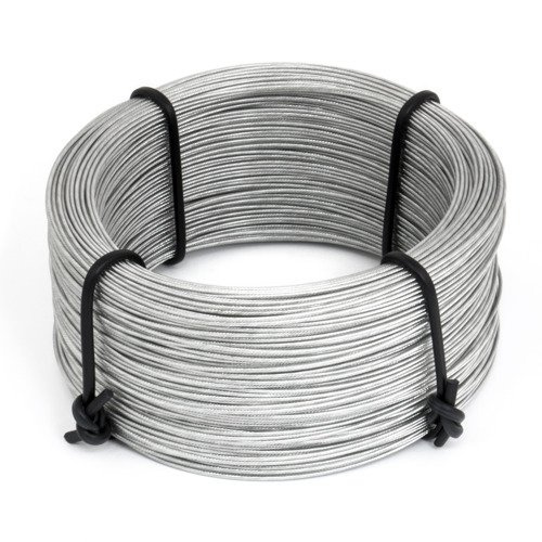 Lina Linka Stalowa Ocynk Ocynkowana w Otulinie Otulina PCV Przerozczysta BEZBARWNA 0,6/1,2mm ...