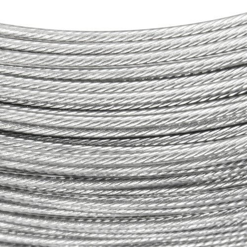 Lina Linka Stalowa Ocynk Ocynkowana w Otulinie Otulina PCV Przerozczysta BEZBARWNA 0,8/1,4mm ...